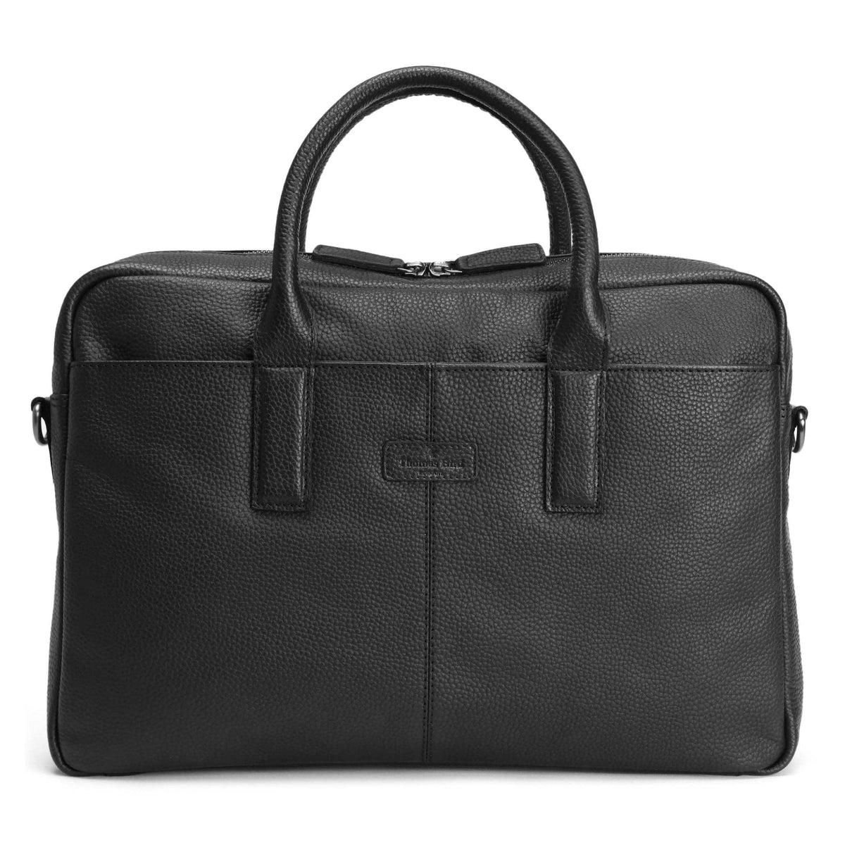 Leather Briefcase Bag Black & Thomas Bird & tblon.com