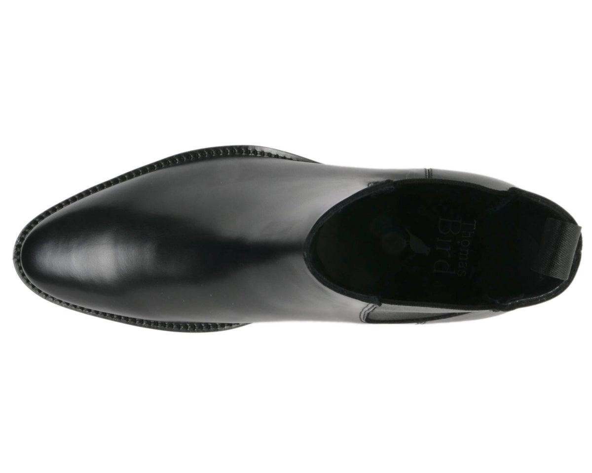 Chelsea Boot Black 40mm Heel & Thomas Bird & tblon.com