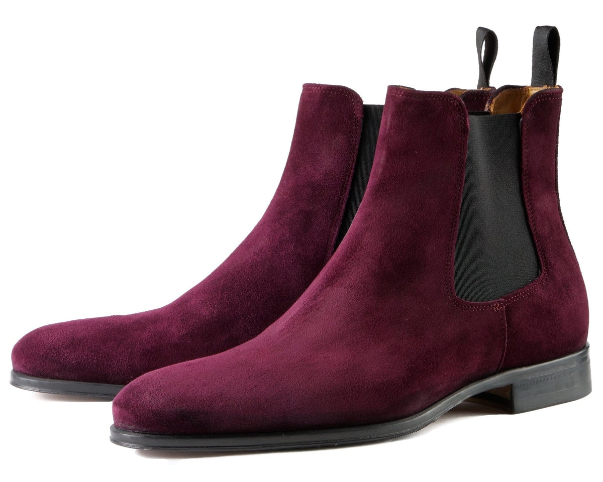 Chelsea Boot Burgundy Suede & Thomas Bird & tblon.com