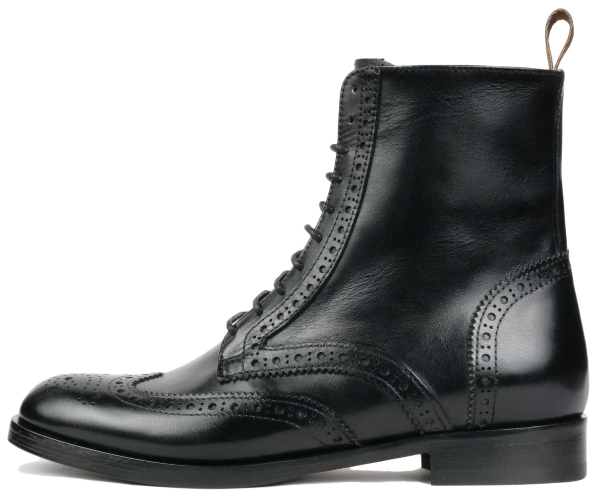Wingtip Brogue Boot Black & Thomas Bird & tblon.com