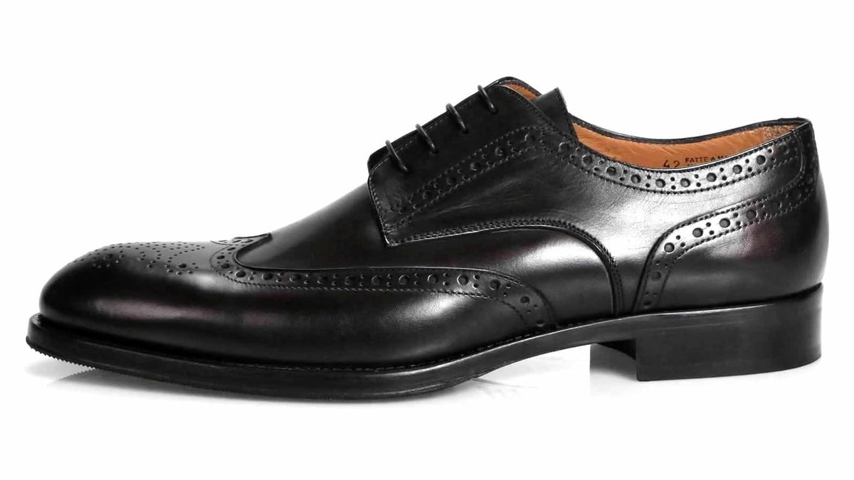 Wingtip Derby Brogue Black & Thomas Bird & tblon.com